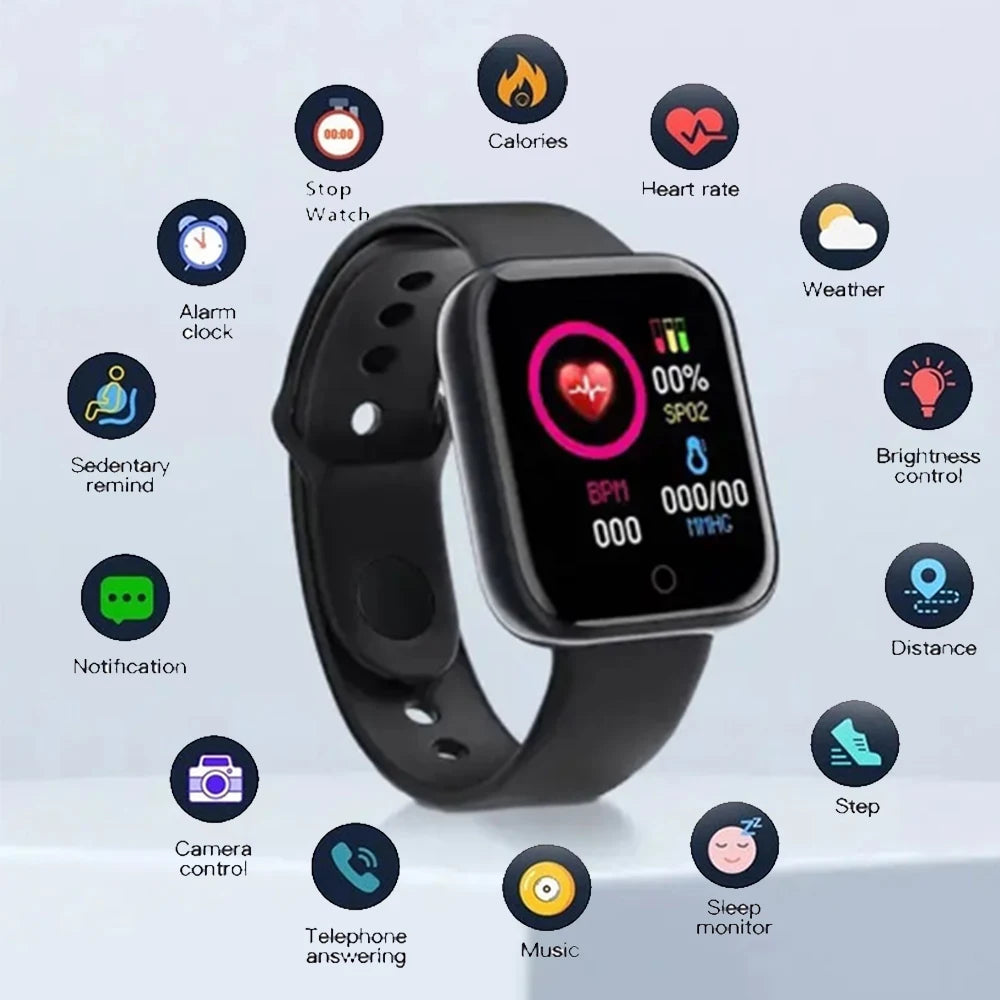 Smartwatch With Heart Rate, Weather, Camera Control on Luulla