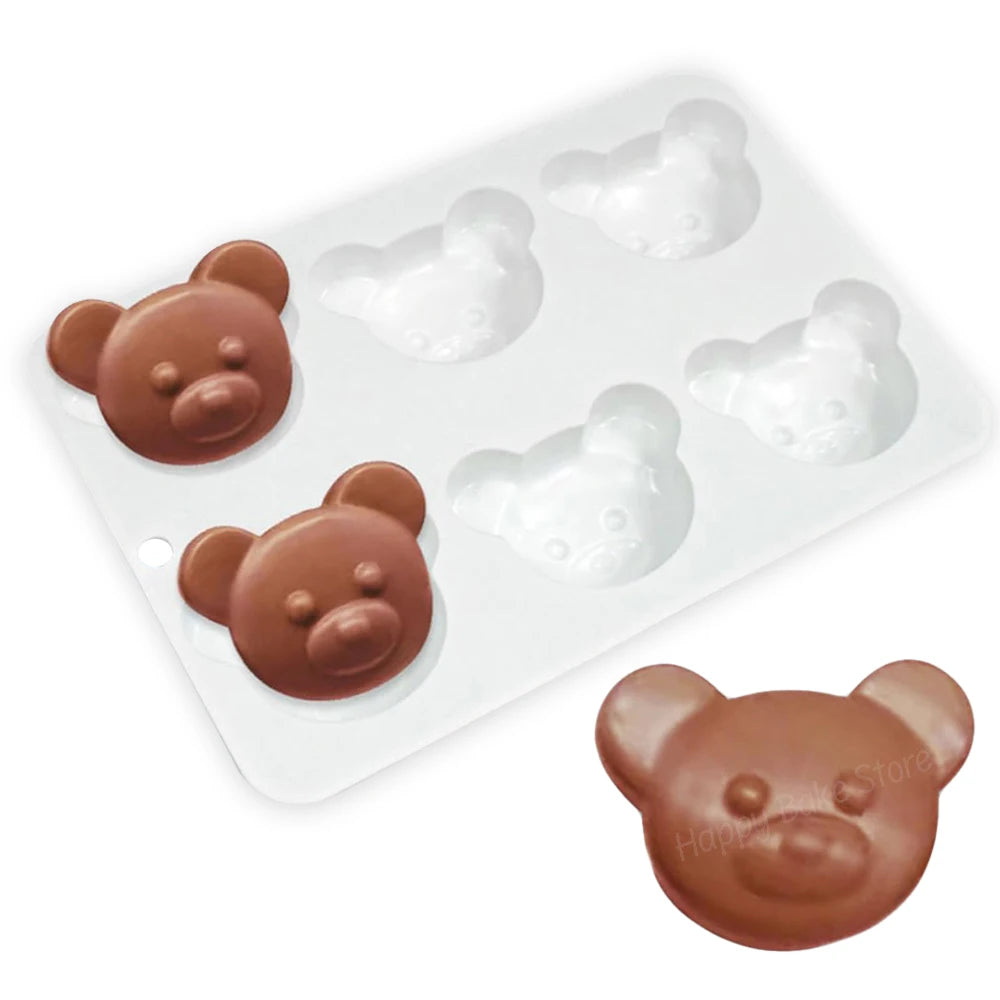 Silicone Bear-shaped Chocolate Candy Mold Tray on Luulla