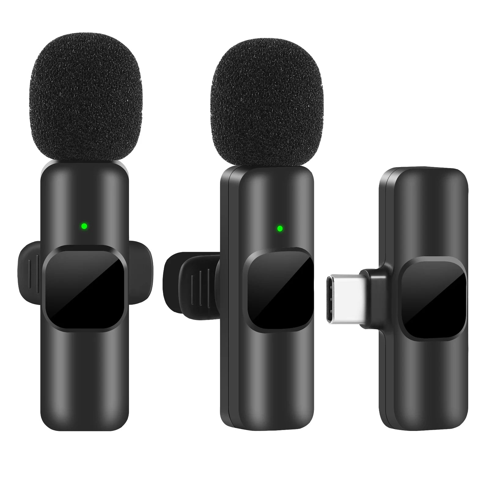 Wireless Dual Microphone Set With Usb-c Adapter on Luulla