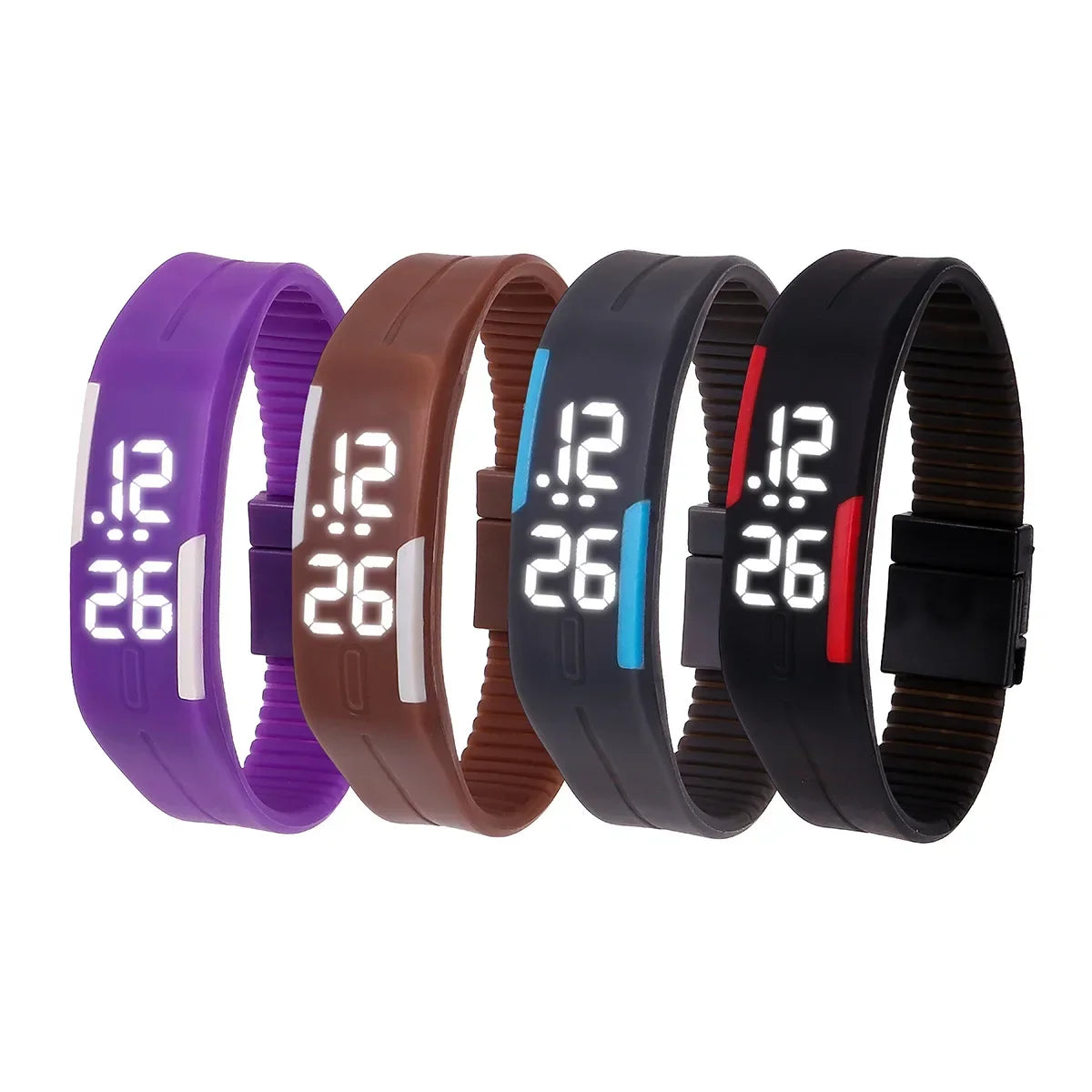 Colorful Led Digital Wristband Watch Collection on Luulla