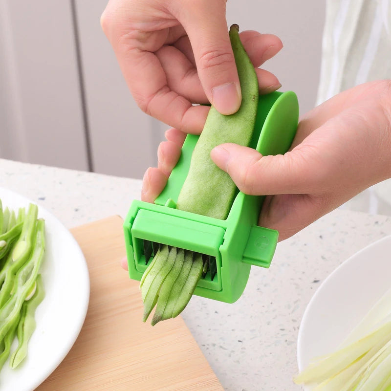 Handheld Bean Slicer, Quick Vegetable Cutting Tool on Luulla