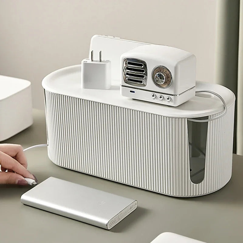 Multifunctional Desk Organizer With Retro Clock Fan on Luulla