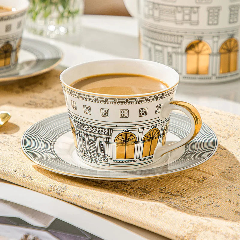 Vintage Porcelain Teacup With Gold Trim Detailing on Luulla