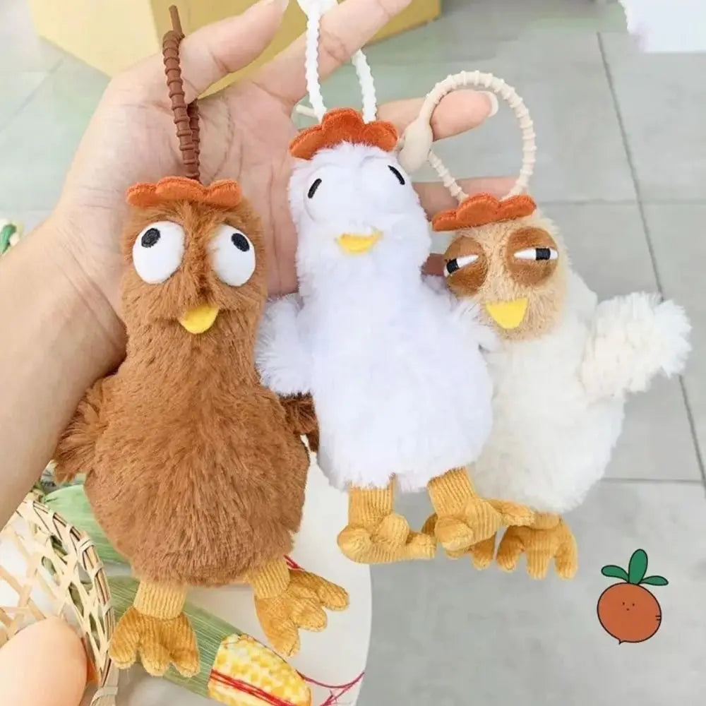 Cute Fluffy Chicken Keychains For Kids Teens on Luulla