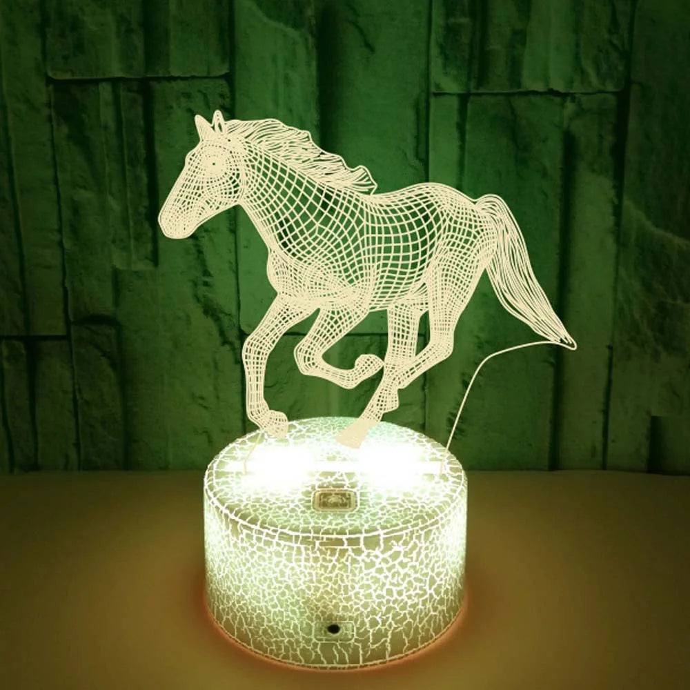3d Led Horse Lamp With Remote Control on Luulla