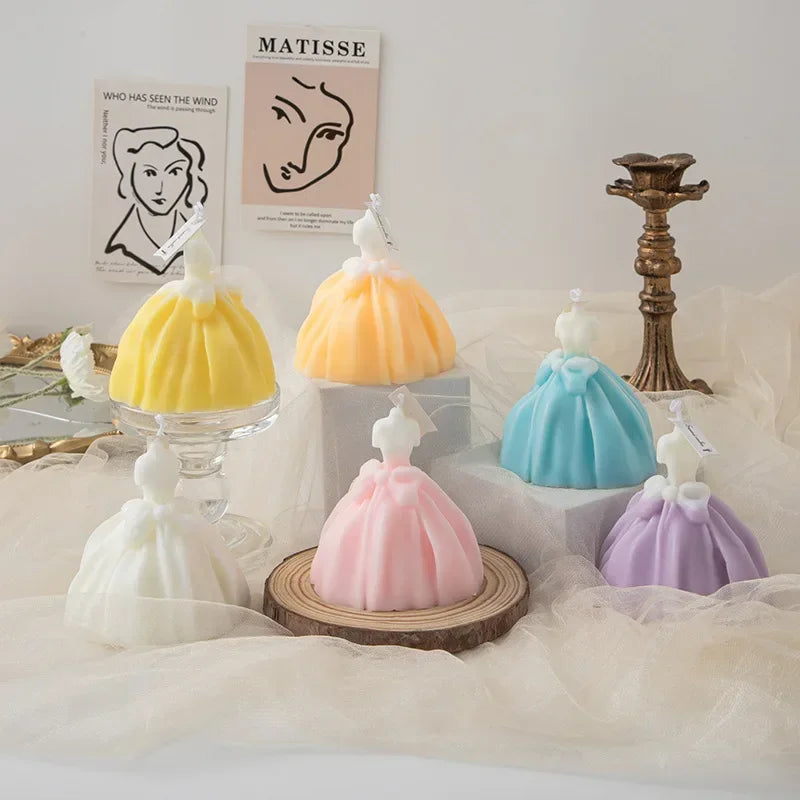 Scented Princess Dress Candles Set For Decor on Luulla