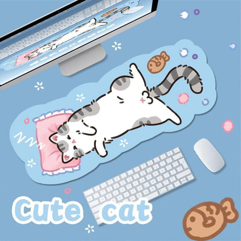 Cute Cat Mouse Pad For Desk Décor on Luulla