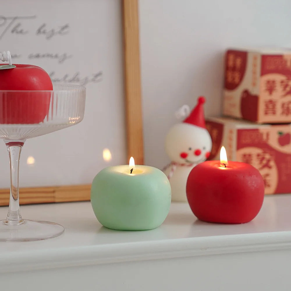 Scented Apple Candles With Long-lasting Burn on Luulla