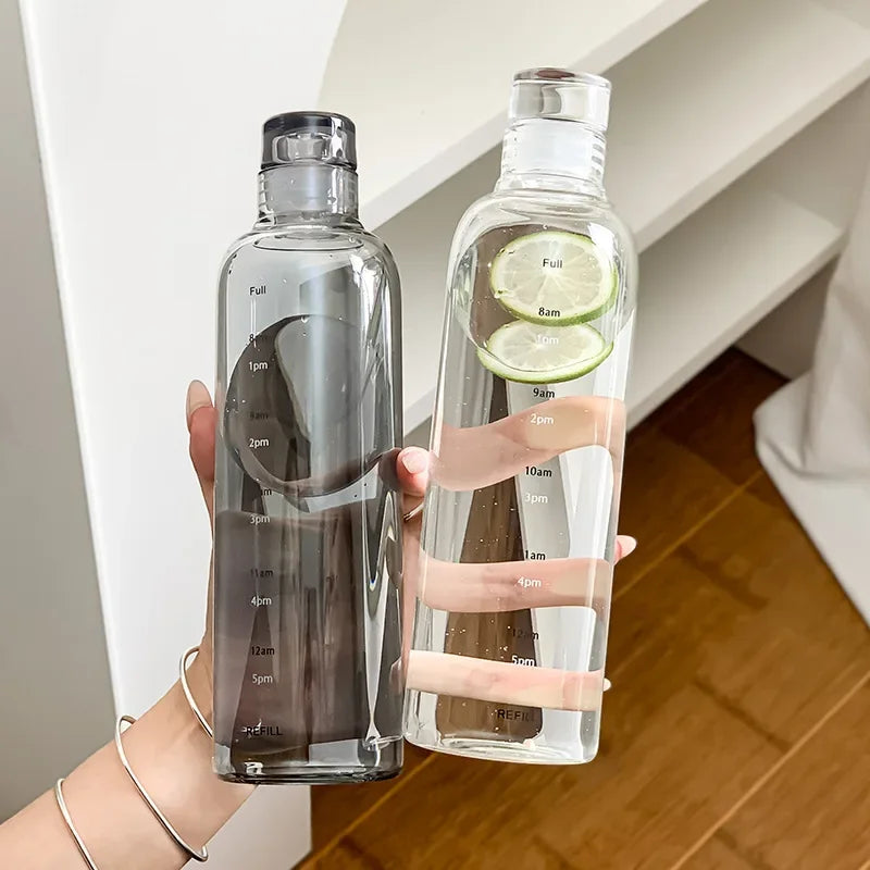 Transparent Leak-proof Water Bottles With Measurements on Luulla