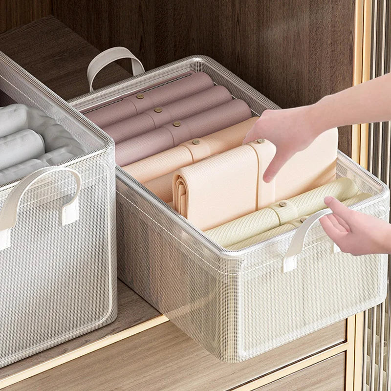 Foldable Mesh Storage Bins With Handles on Luulla