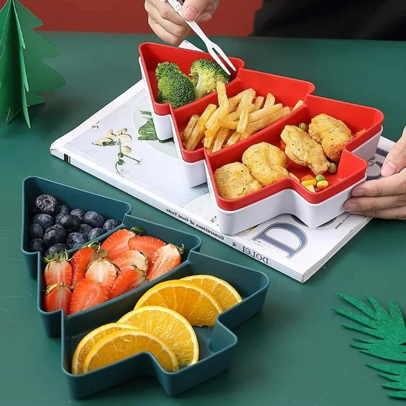 Christmas Tree Shaped Stackable Food Containers on Luulla