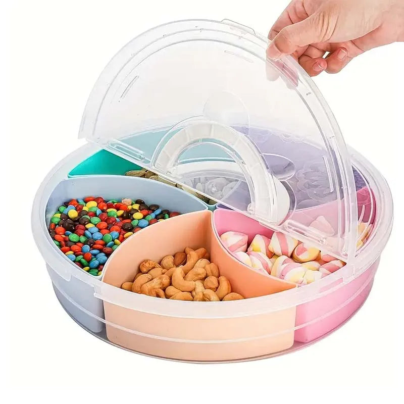 Rotating Snack Box With Five Removable Compartments on Luulla