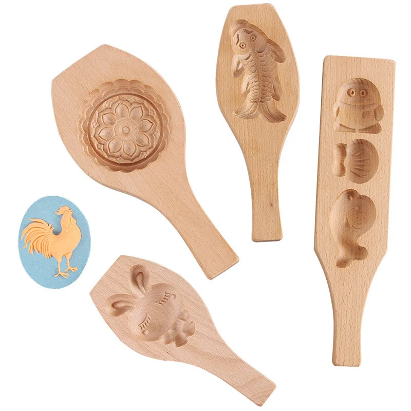Wooden Cookie Molds For Creative Baking Designs on Luulla