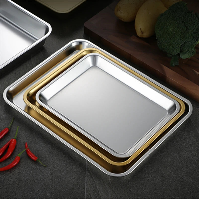 Stainless Steel Nonstick Rectangle Baking Trays on Luulla