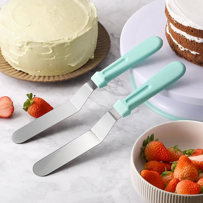 Stainless Steel Cake Spatula With Ergonomic on Luulla