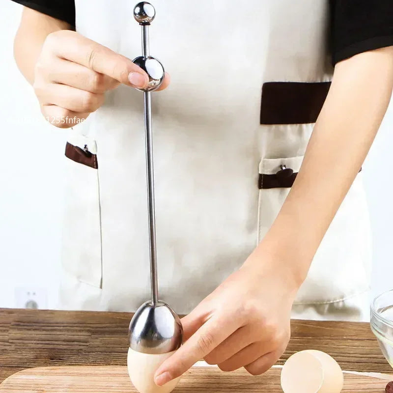 Stainless Steel Egg Topper With Easy Grip on Luulla