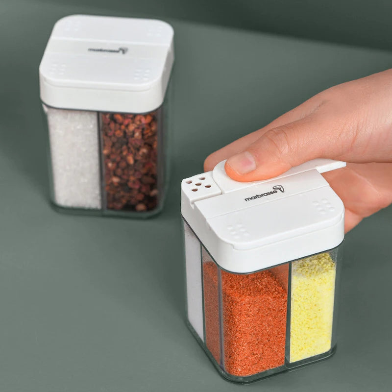 Dual-chamber Spice Dispensers With Adjustable Lids on Luulla
