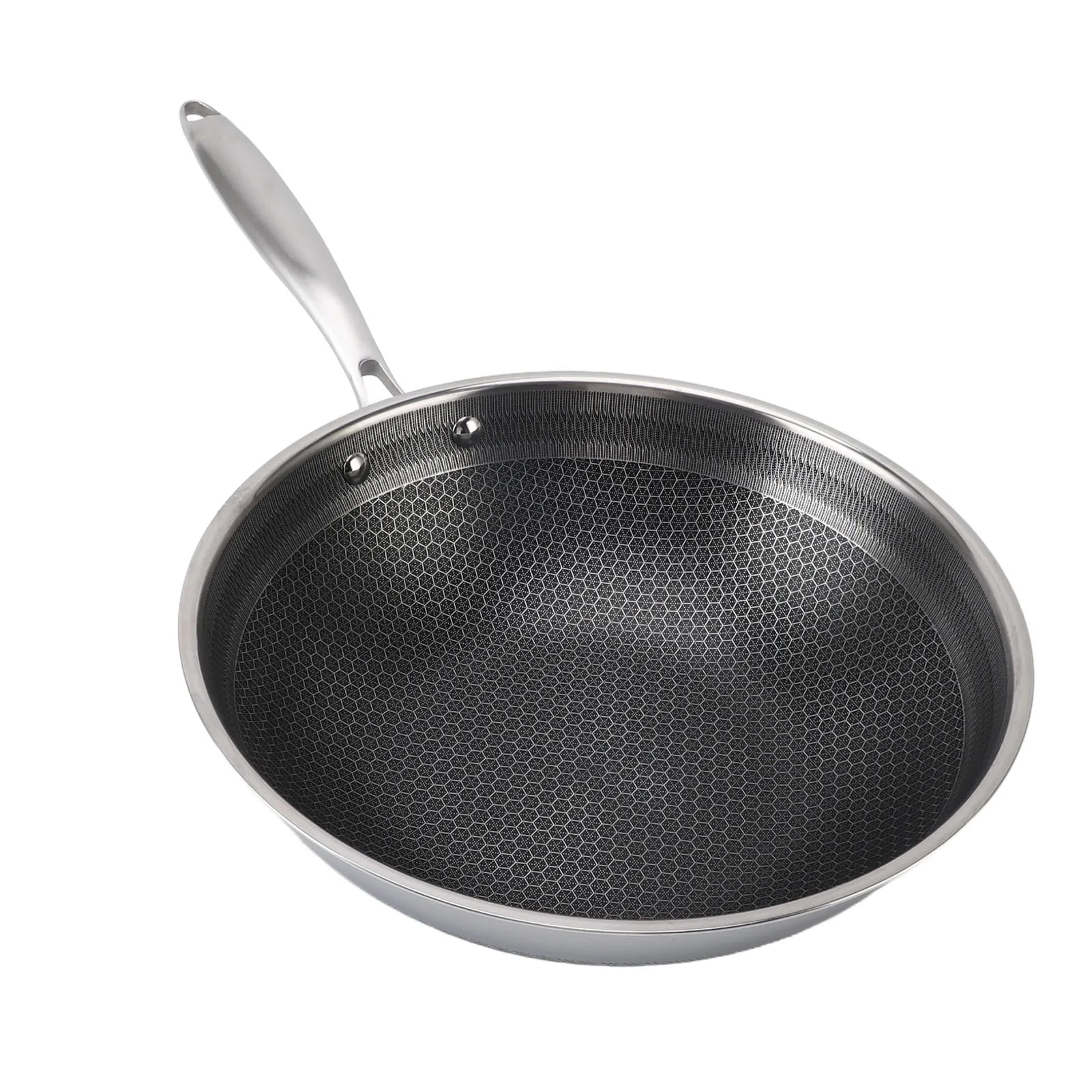 Nonstick Stainless Steel Honeycomb Frying Pan 12-inch on Luulla