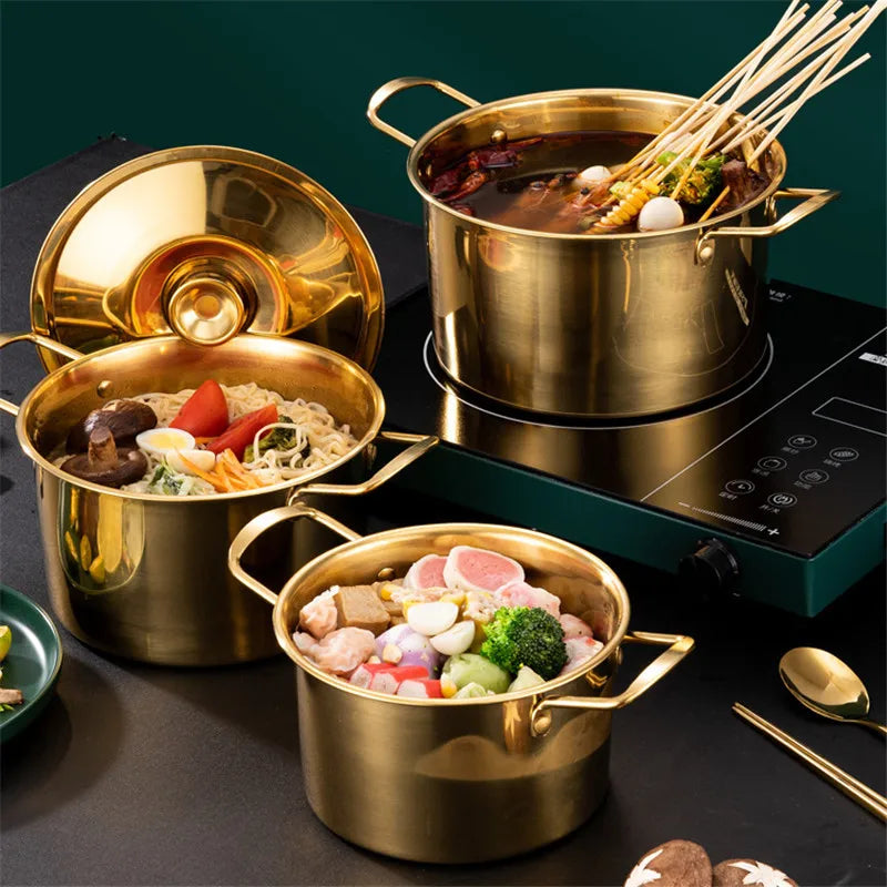 Luxurious Gold-plated Cookware Pots For Gourmet Cooking on Luulla