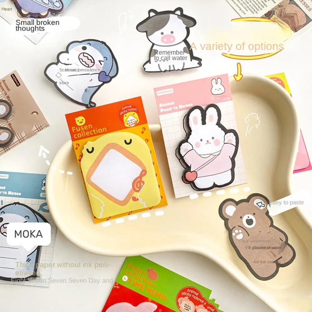 Cute Animal Memo Pads With Sticky Notes on Luulla
