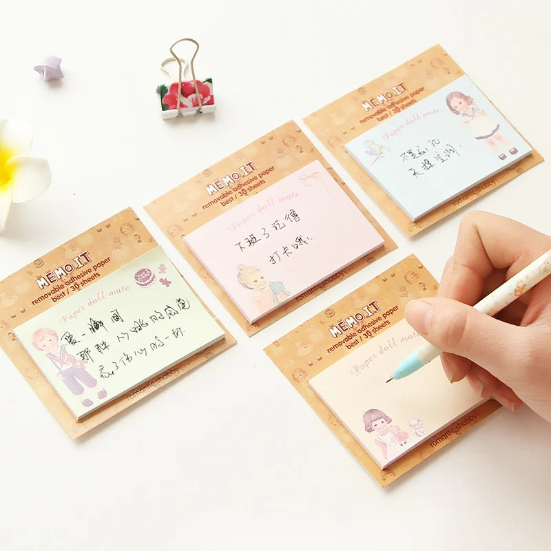 Cute Cartoon Character Paper Memo Pads Collection on Luulla