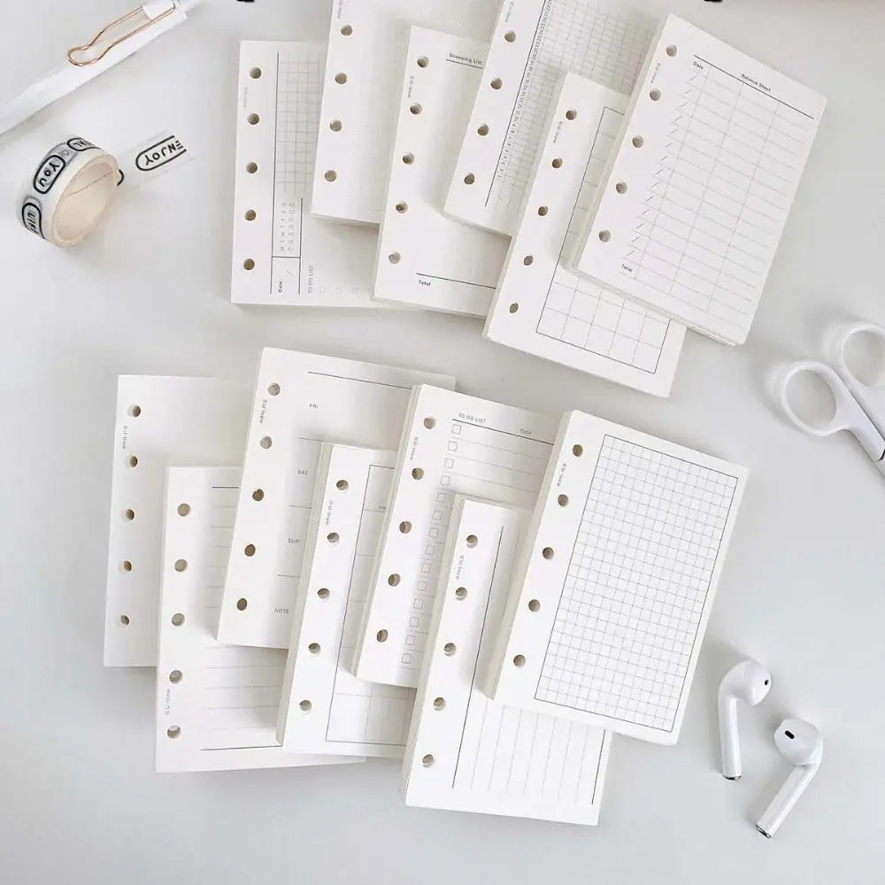 Refillable Planner Pages With Grid And Checklist on Luulla
