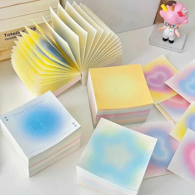 Colorful Gradient Note Pads With Floral Patterns on Luulla