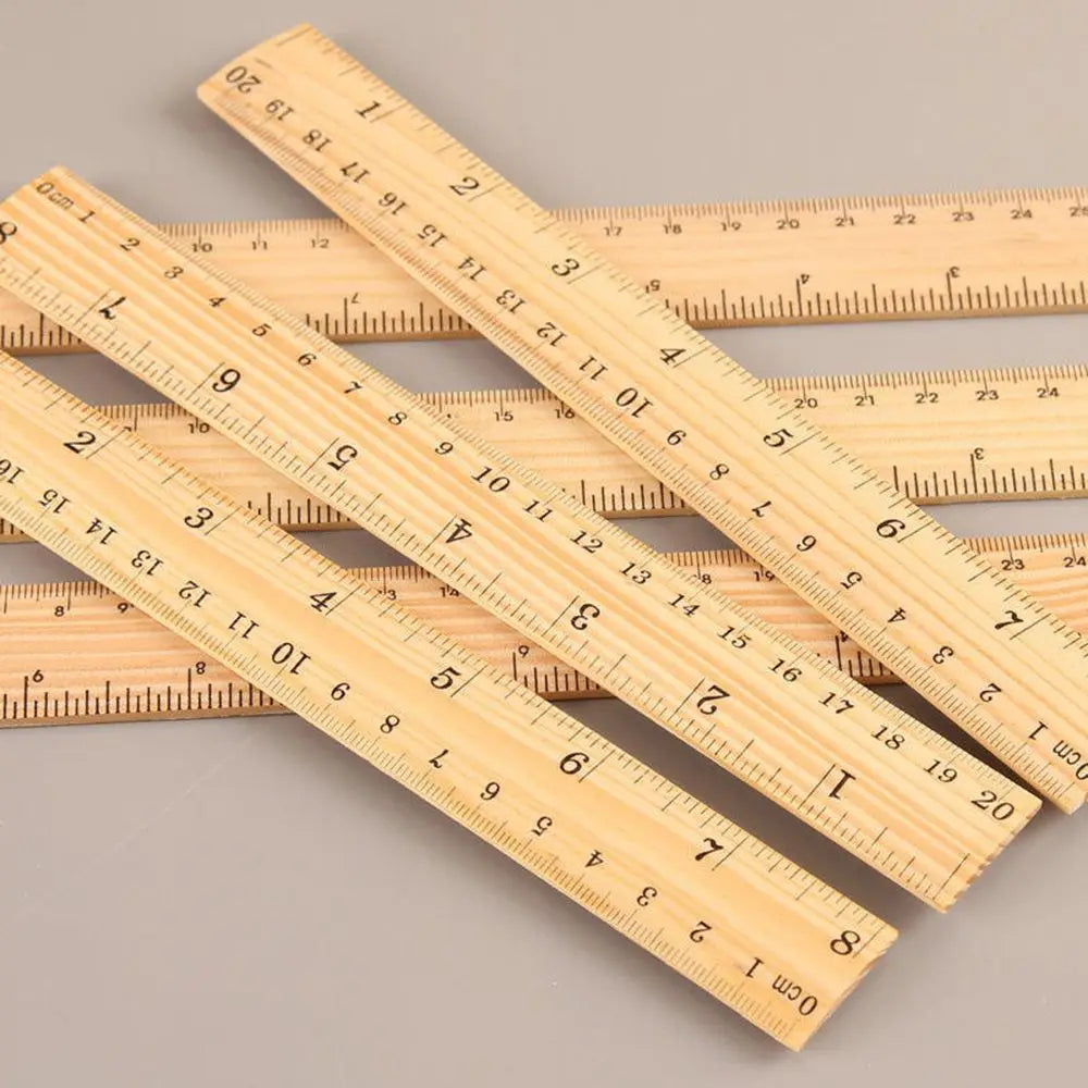 Wooden Measuring Rulers With Metric And Imperial Scale on Luulla