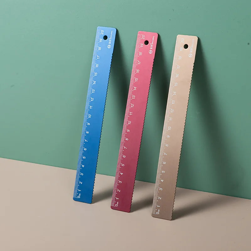 Multi-colored Aluminum Rulers With Metric Measurements on Luulla