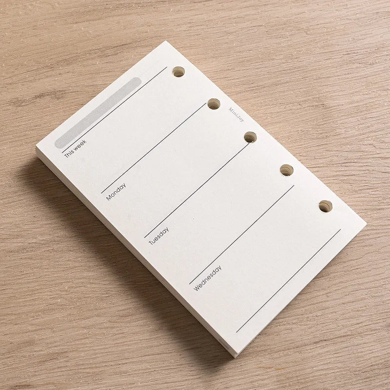 Weekly Planner Refills, Four-hole Punched Pages on Luulla