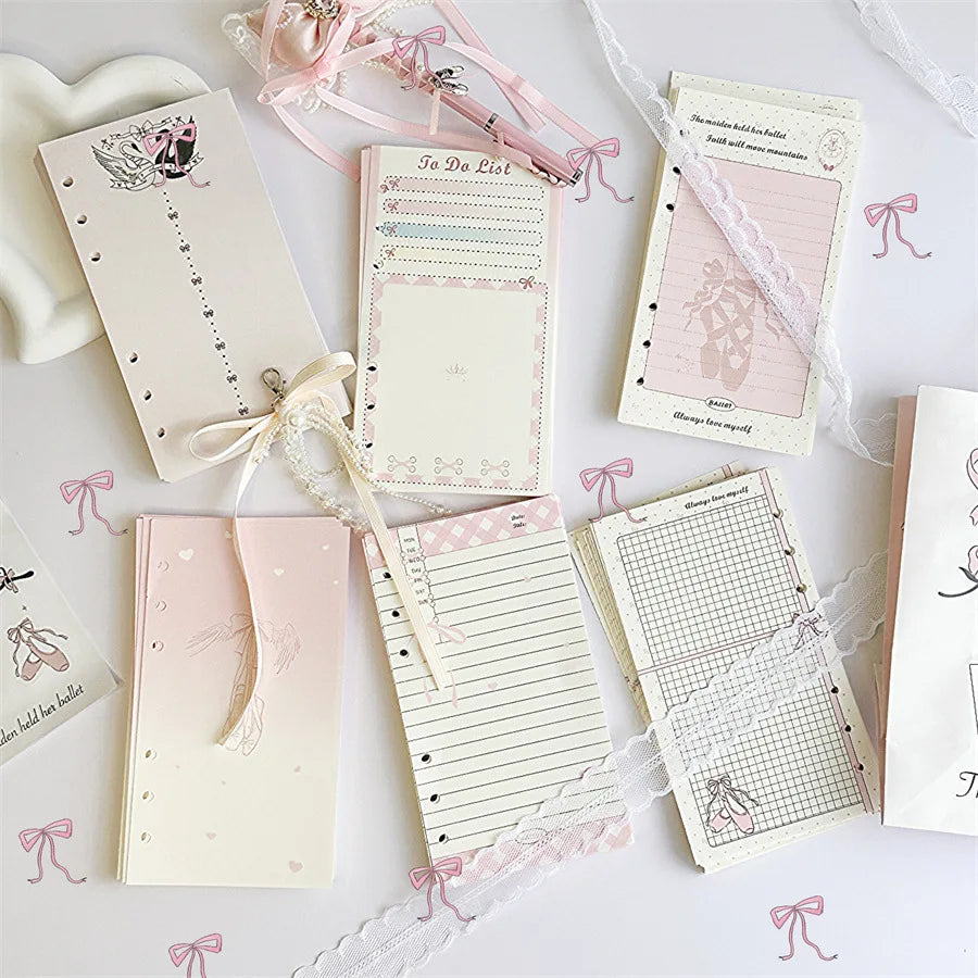 Cute Pastel Stationery Notebooks With Decorative Edges on Luulla