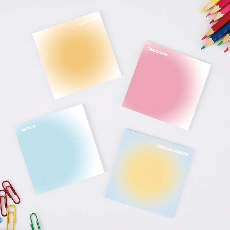 Gradient Pastel Square Sticky Notes Pack on Luulla