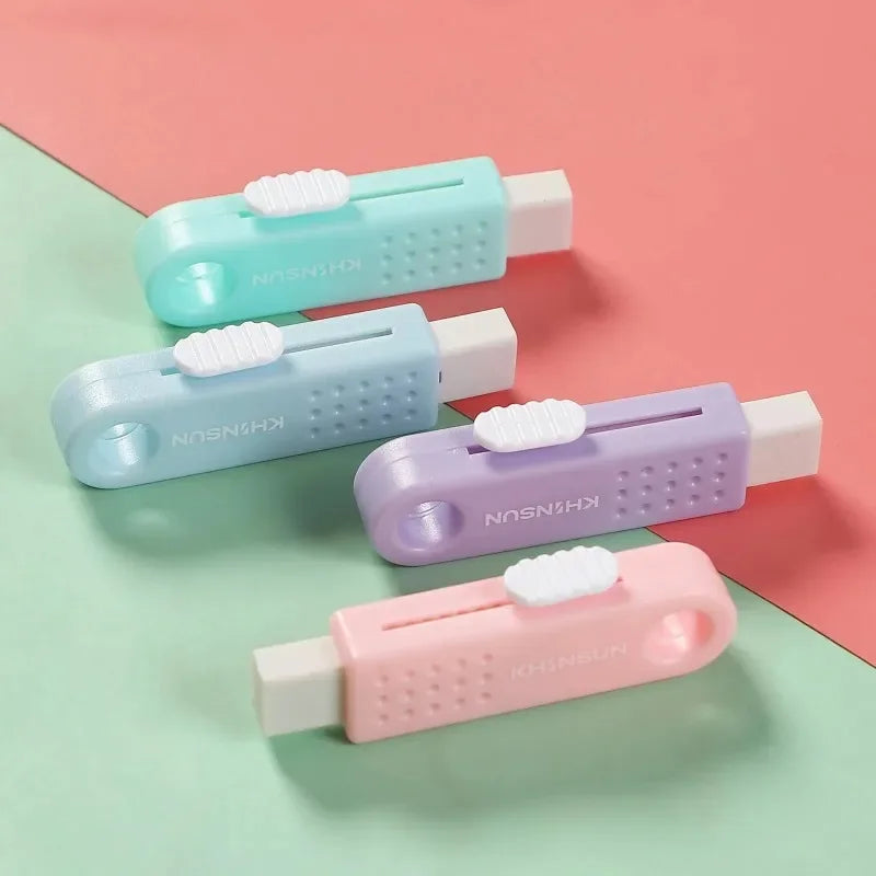 Pastel Retractable Erasers With Sliding Mechanism on Luulla