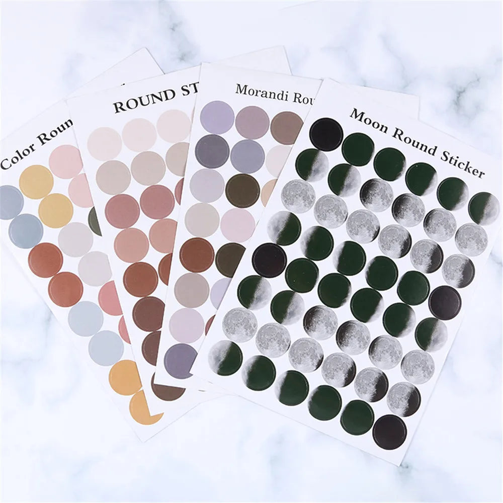 Colorful Round Stickers Assortment Sheets For Crafting on Luulla
