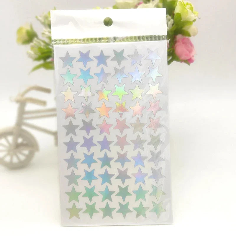 Holographic Star Stickers - Reflective Craft Decals on Luulla