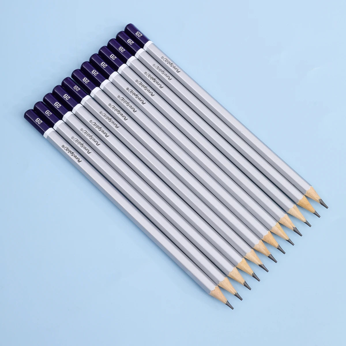 Twelve Premium Hexagonal Graphite Pencils With Erasers on Luulla