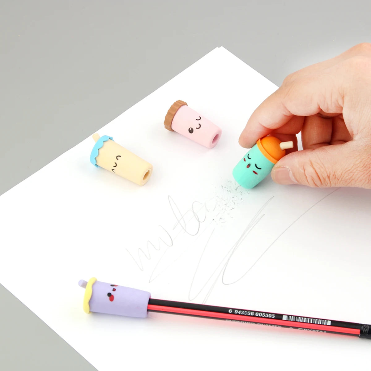 Cute Eraser Caps For Pencils With Faces on Luulla