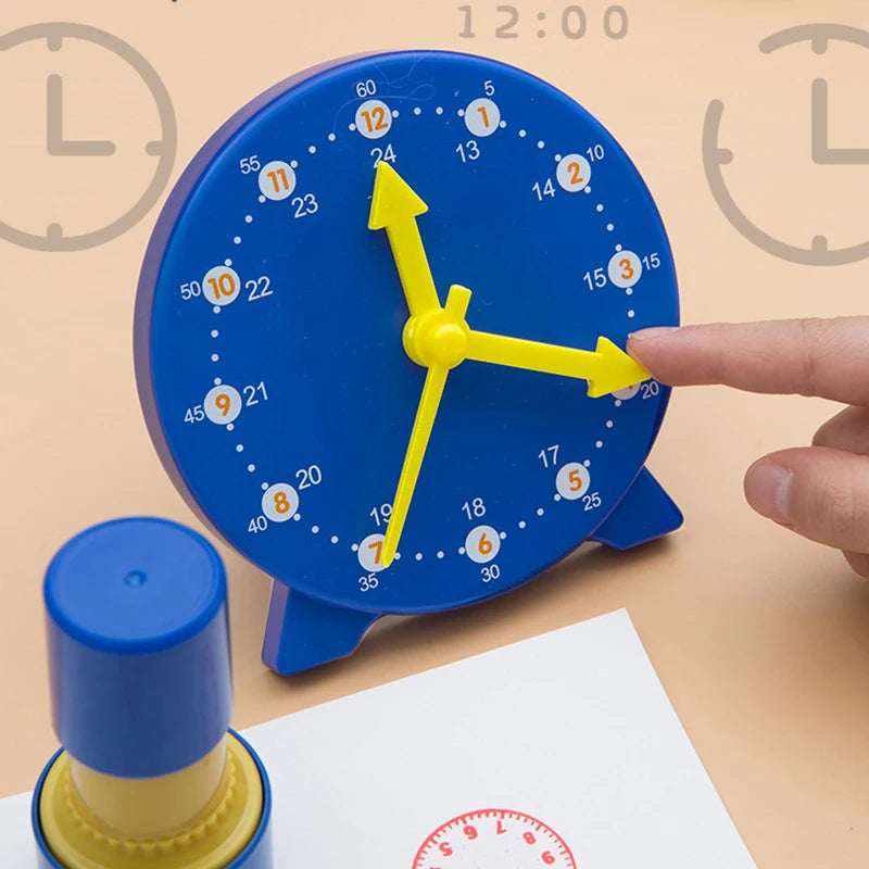Educational Blue Analog Clock For Kids Learning on Luulla