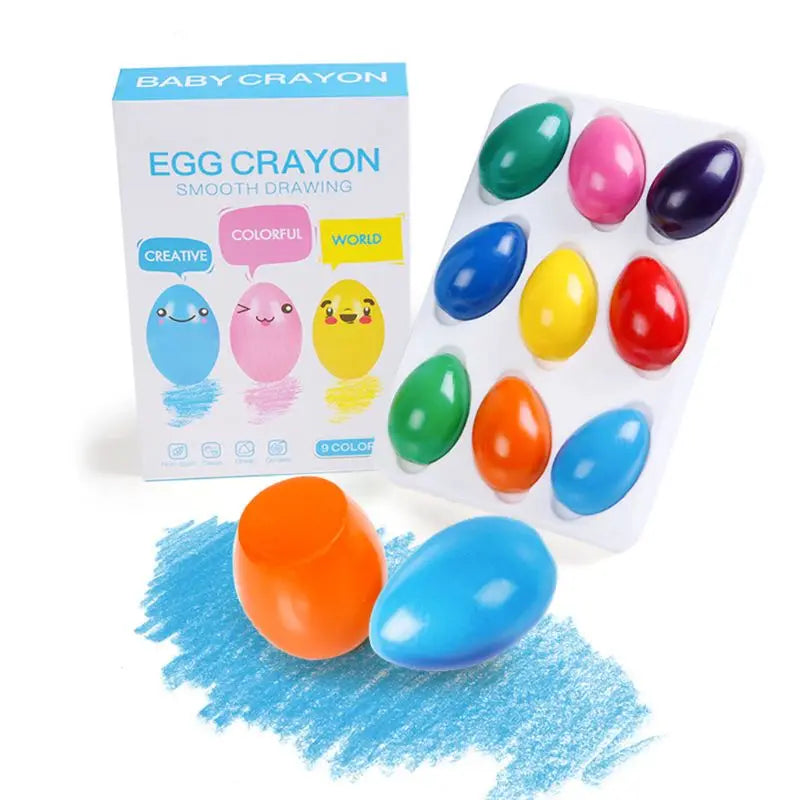 Bright Easy-grip Egg Crayons For Kids on Luulla