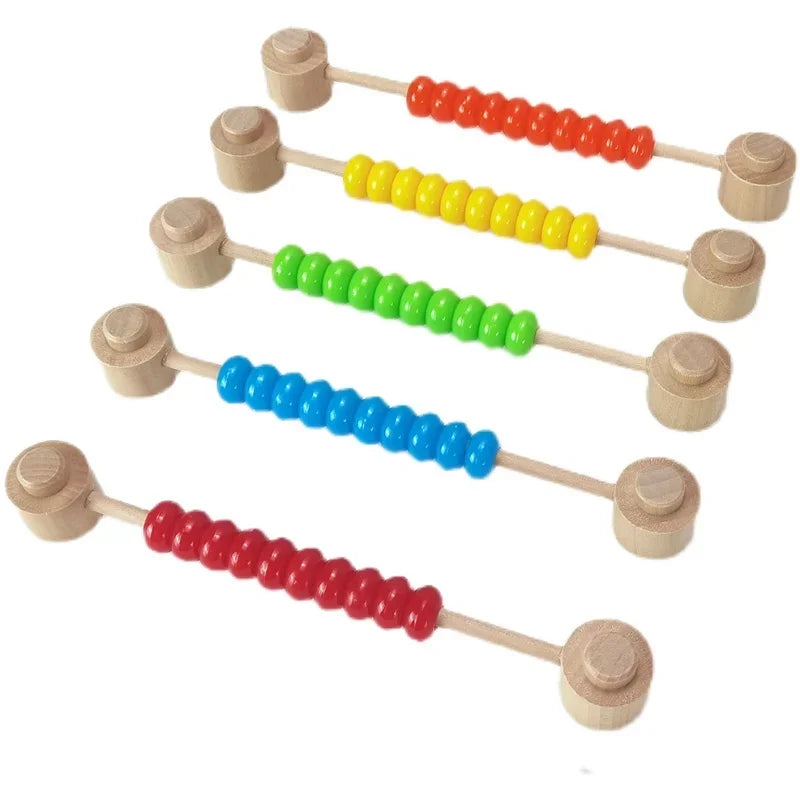 Colorful Wooden Counting Beads Rods For Kids on Luulla