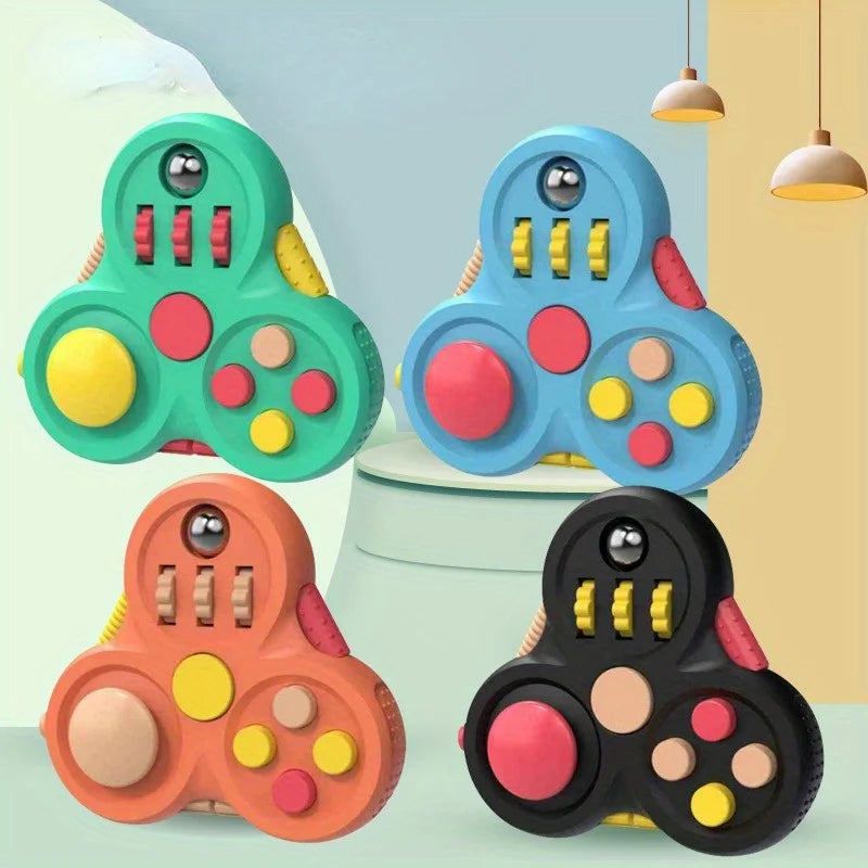 Multi-color Fidget Spinner With Interactive Buttons on Luulla