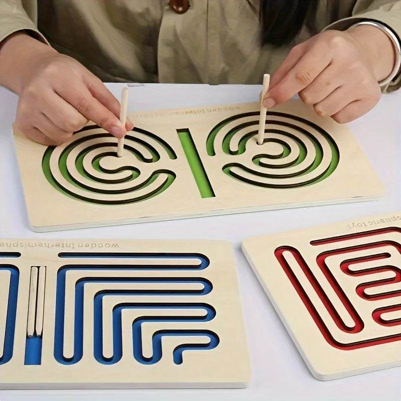 Wooden Maze Puzzle For Kids Brain Development on Luulla
