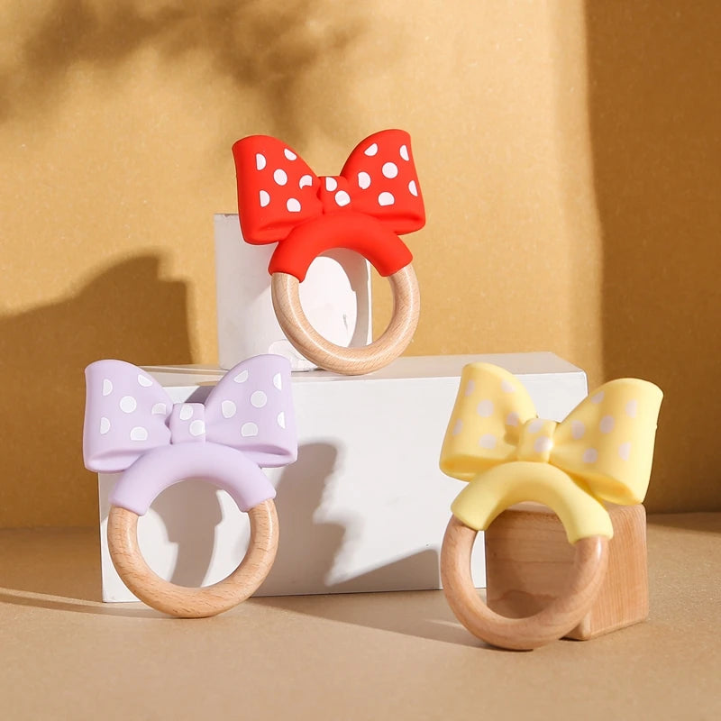 Colorful Polka Dot Baby Teething Rings Collection on Luulla