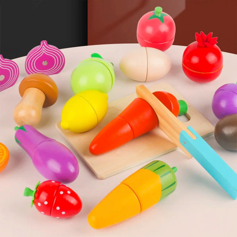 Wooden Toy Vegetables With Cutting Board on Luulla