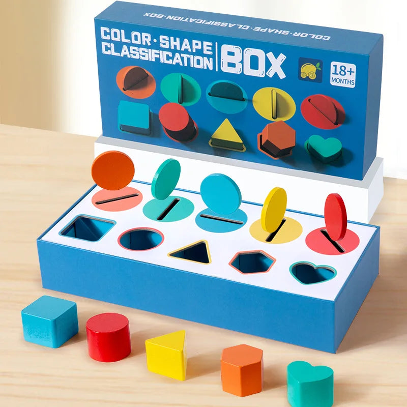 Colorful Shape Sorting Box For Toddlers Development on Luulla