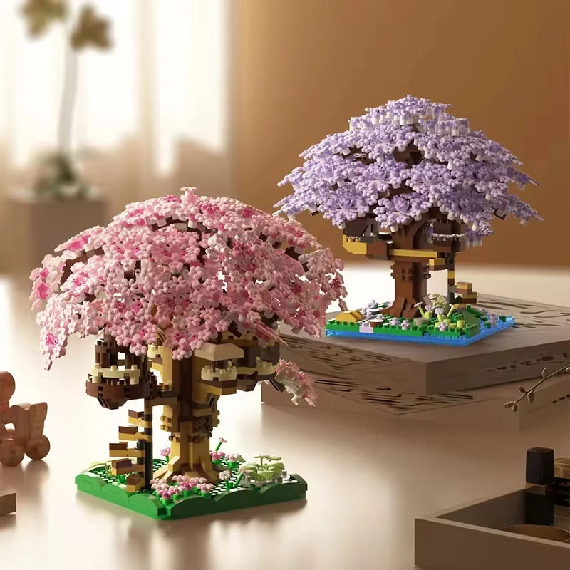Cherry Blossom Tree Building Block Diy Kit on Luulla