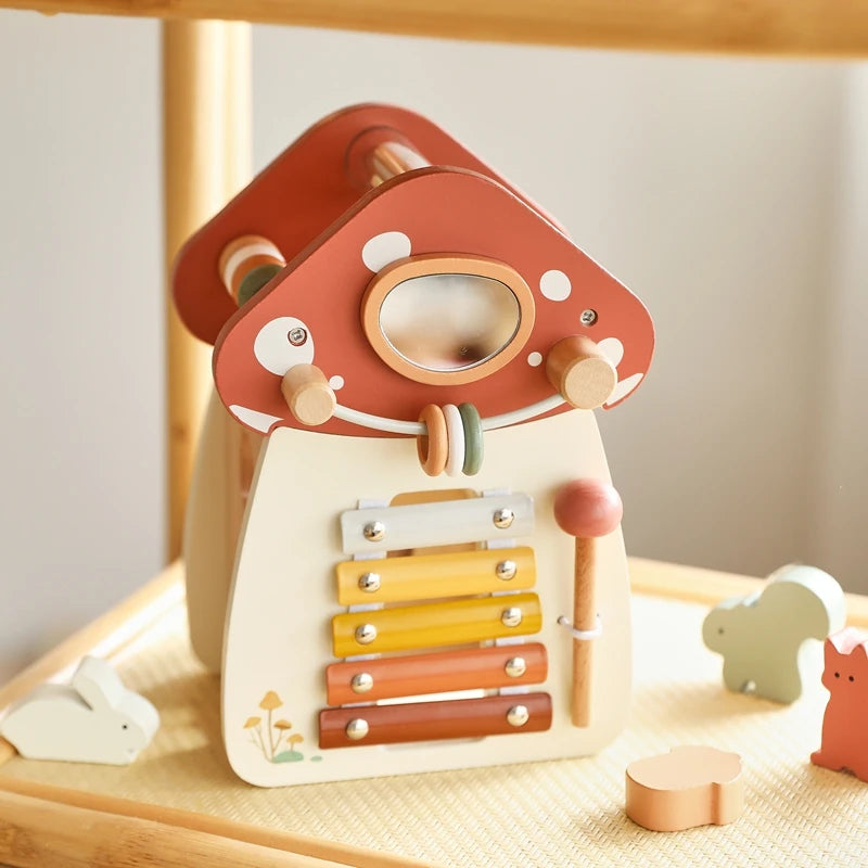 Multi-activity Wooden Toy With Xylophone And Mirror on Luulla