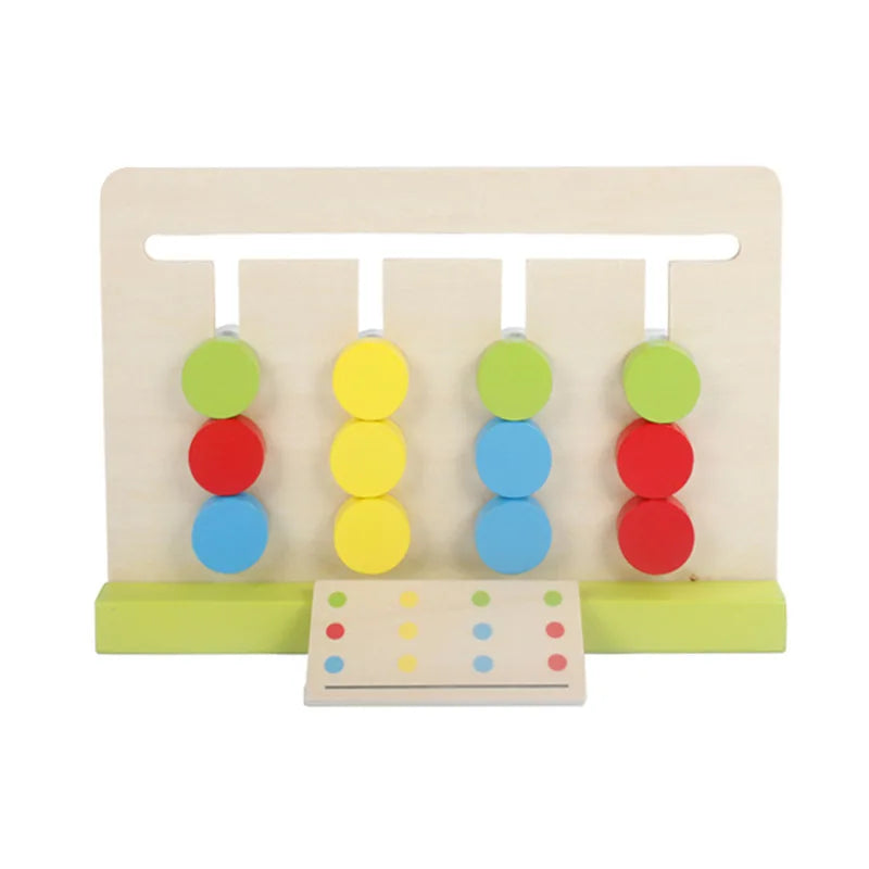 Wooden Montessori Counting Toy With Sliding Discs on Luulla